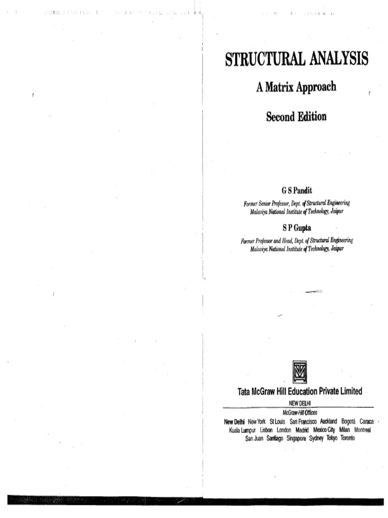 Structural Analysis Book | PDF