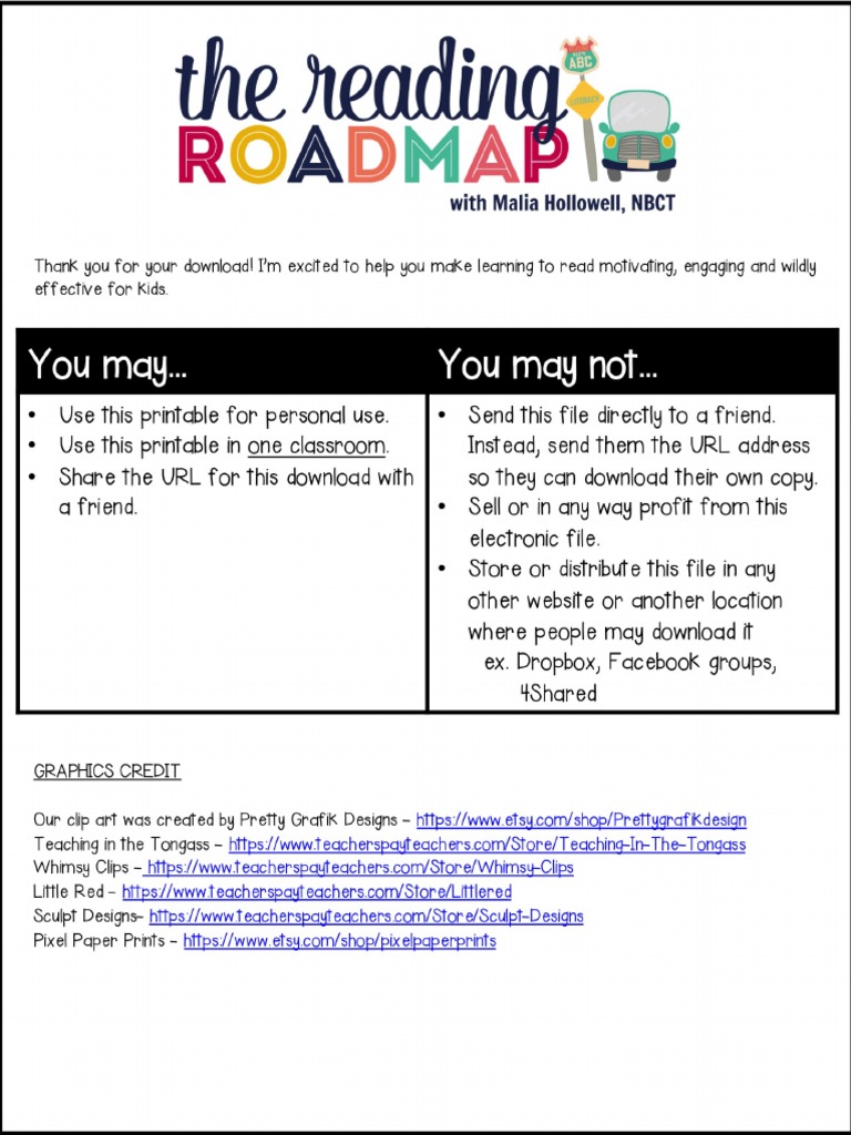 Reading Cheat Sheets