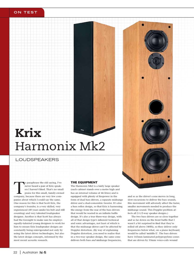 Krix Harmonix mk2 Review Test Lores | PDF