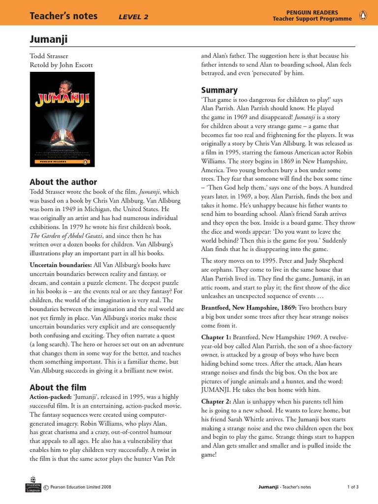Penguine Readers - Jumanji | PDF