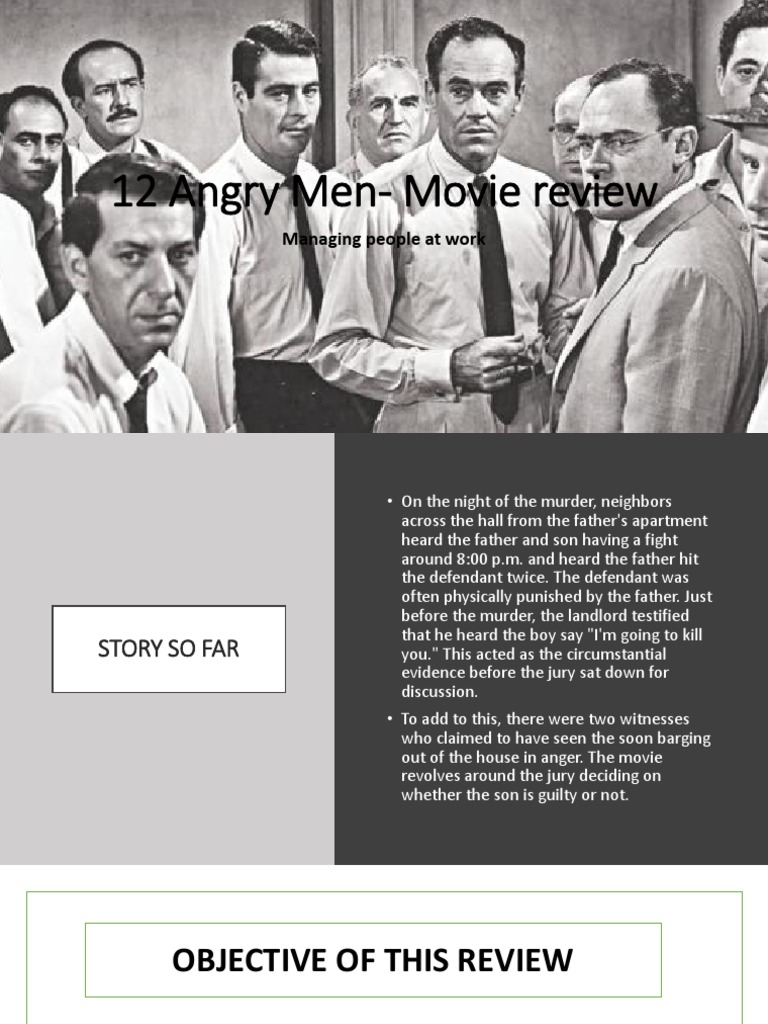 12 Angry Men - Movie Review | PDF