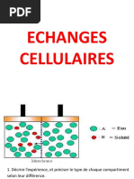 Echanges Cellulaire | PDF | Cellule (Biologie) | Substances chimiques