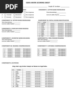 EGRA Consolidation Form | PDF | Cognition | Cognitive Science