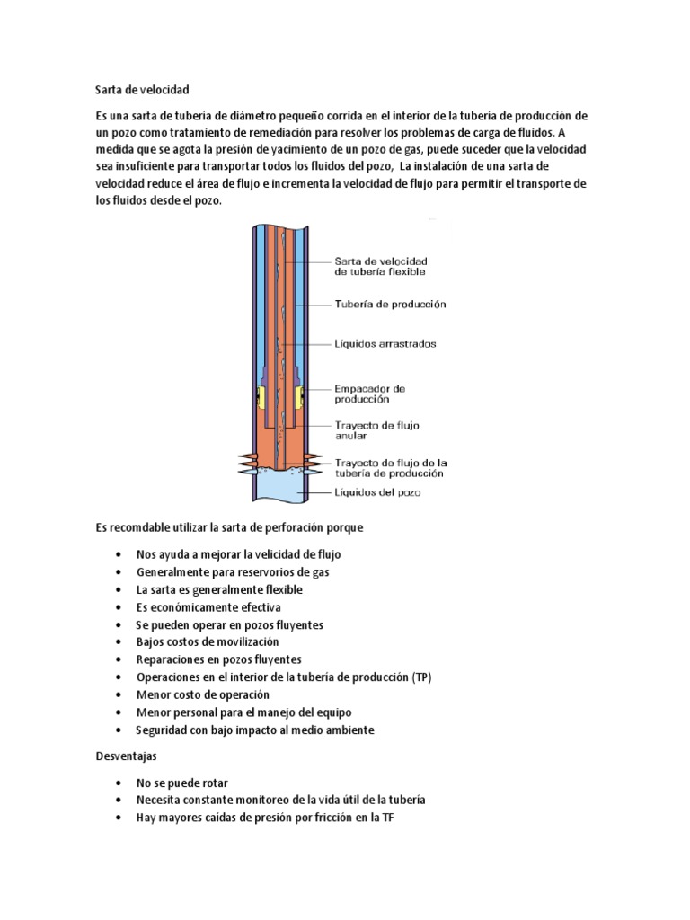 Sarta de Velocidad | PDF