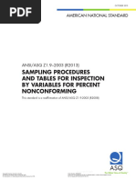 Zero-Based Acceptance Sampling Plan: Acceptable Quality Level (AQL) | PDF