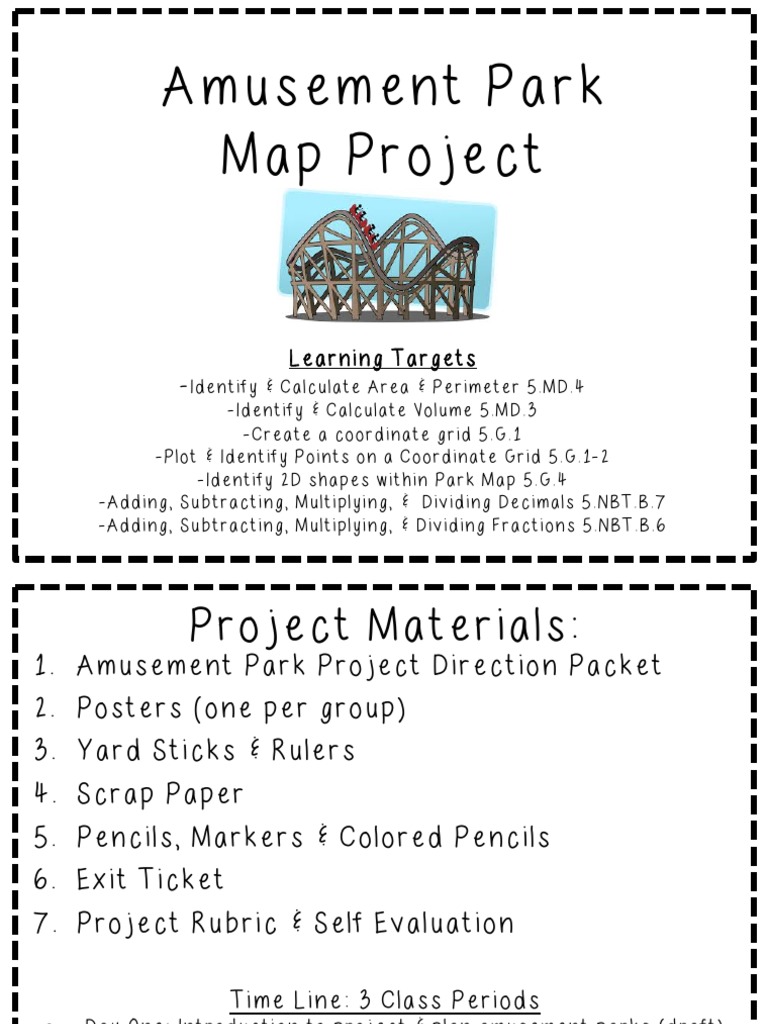 Amusement Park Map Project PDF | PDF | Business | Home & Garden