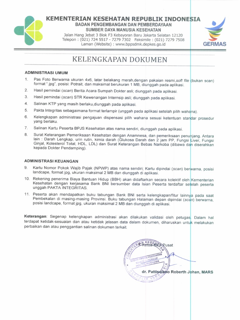 Kelengkapan Dokumen PDF | PDF