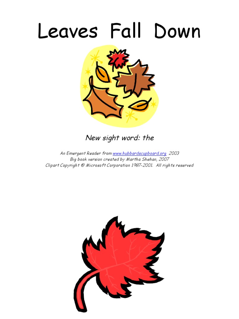 Teacher Version 8 - Leaves Fall Down PDF | PDF