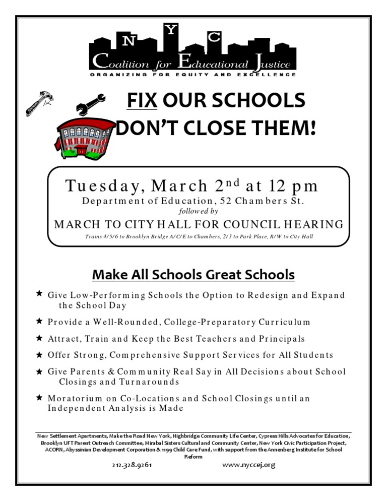 Fix Our Schools: Community Action Plan | PDF | Social Science | Wellness