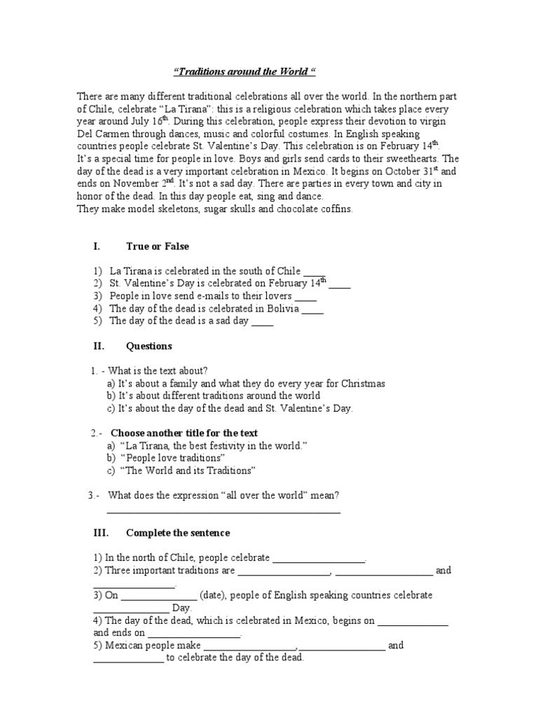 Global Celebrations and Traditions | PDF | Travel | History