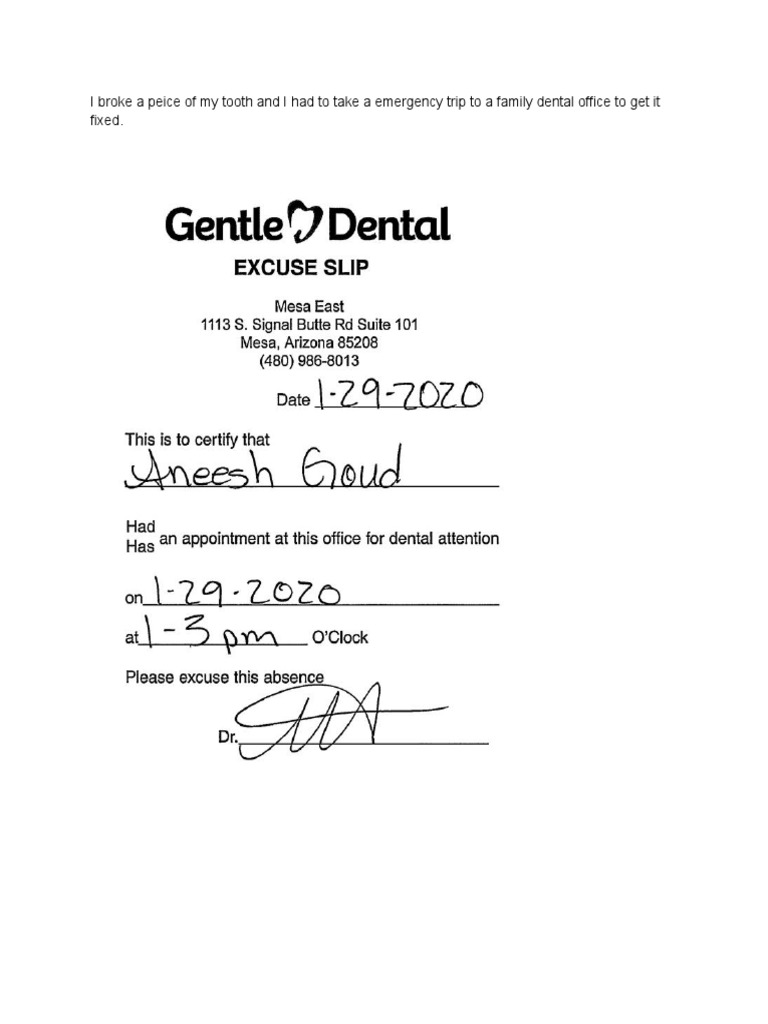 Doctor Note PDF | PDF