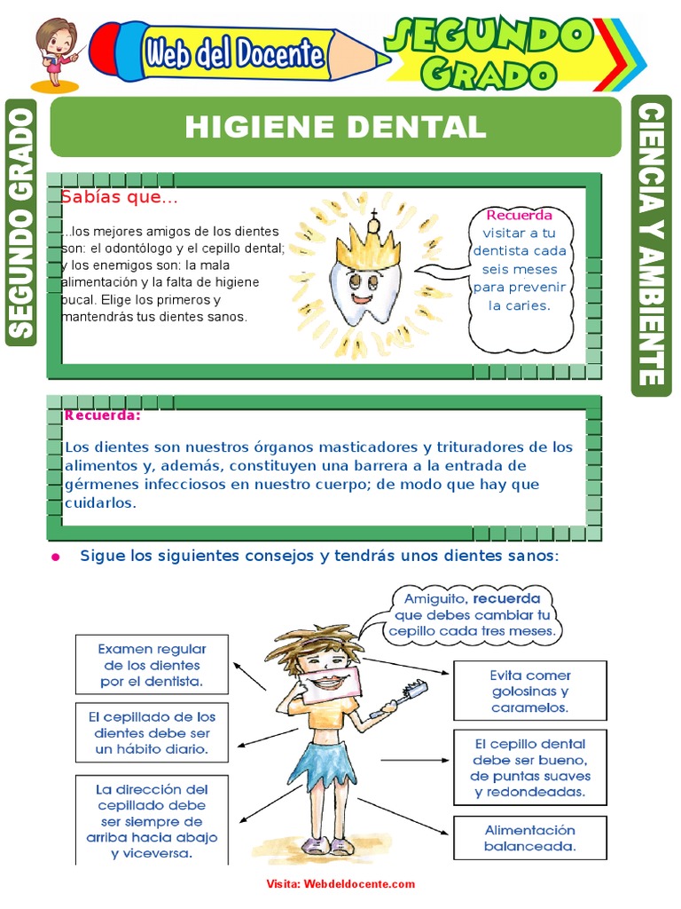 Higiene Dental para Segundo Grado de Primaria | PDF | Ciencia y matemáticas