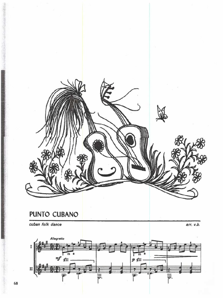 Punto Cubano (Danza Folklorica Cubana) - Arr. V. B. - Guitar Duo | PDF