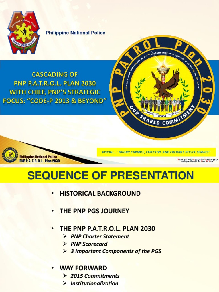 Overviewof The PNP P.A.T.R.O.L. Plan 2030 Short Version | PDF ...