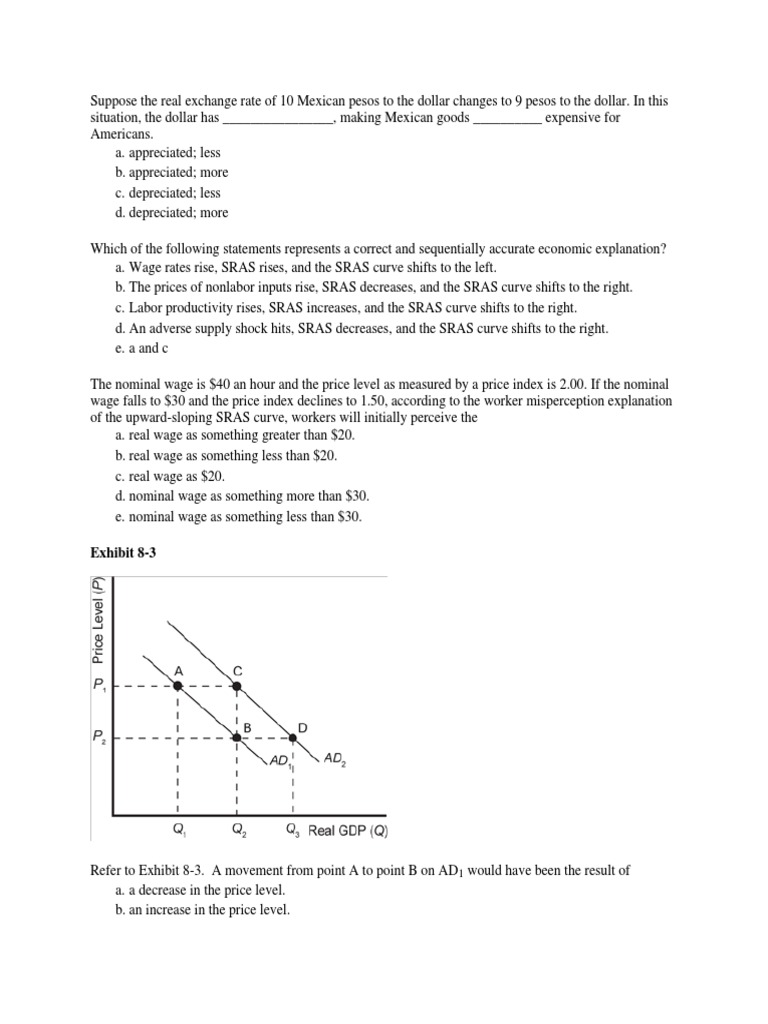 Chapter 8-11 Sample Test Questions | PDF | Keynesian Economics | Economics