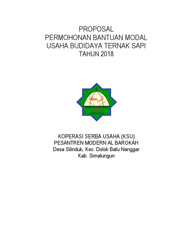 Proposal Pengadaan Sapi | PDF