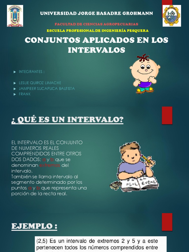 Conjuntos Aplicados en Los Intervalos | PDF | Intervalo (Matemáticas) | Conjunto (Matemáticas)