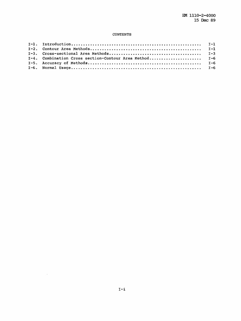 Reservoir Capacity Calculation Methods | PDF | Contour Line | Area