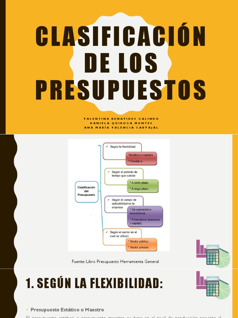 Clasificación de Los Presupuestos | PDF | Presupuesto | Economias