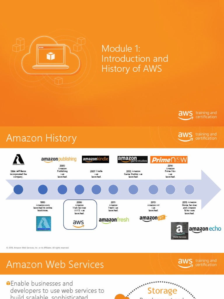 AWS Introduction and History | PDF | Amazon Web Services | Internet Of ...