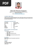 Sample Resume For OJT Student Information Technology | PDF | Career & Growth