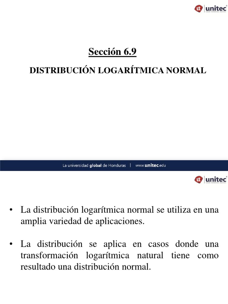 Distribución Logarítmica Normal | PDF | Distribución normal ...