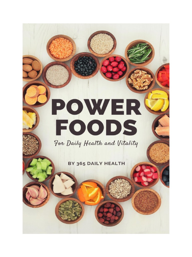 Power Foods For Daily Health and Vitality | PDF | Dietary Fiber | Diet ...