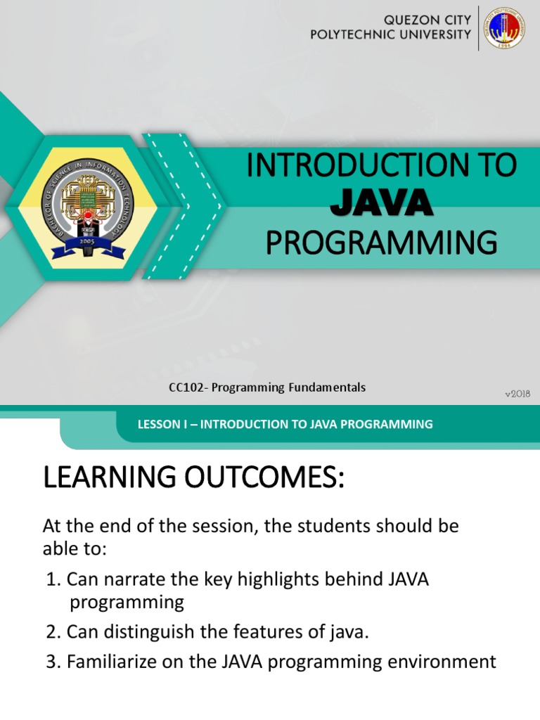 CC102 Lesson 2 Bsit - PPT 97 2003 Support Intro To Programming Funda | PDF | Java Virtual ...