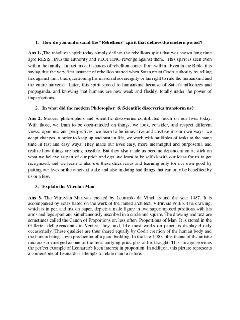 Vitruvian Man1 | PDF