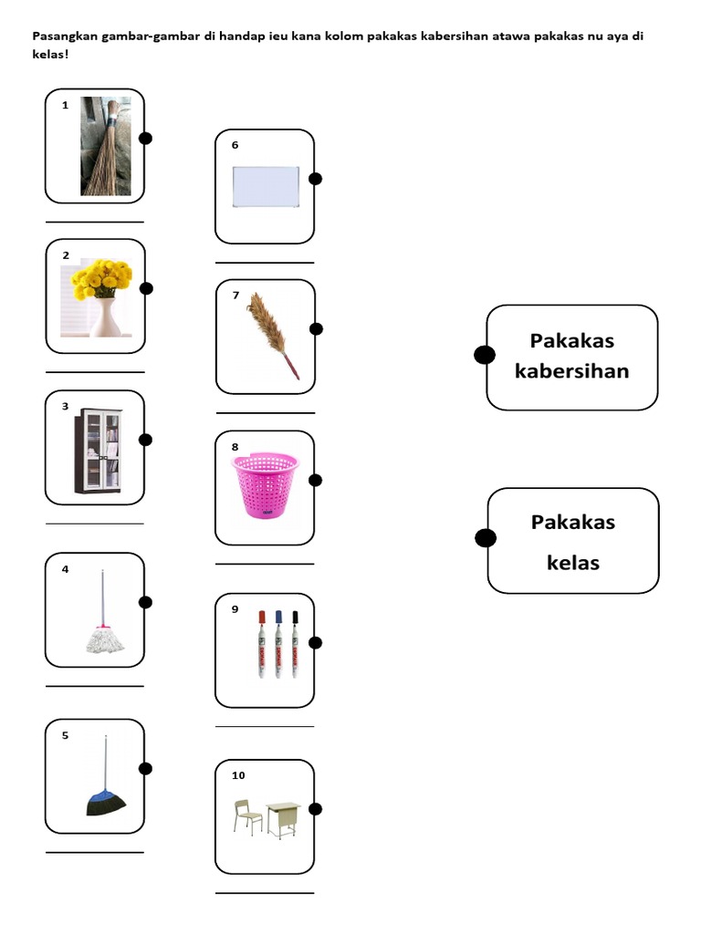 Pakakas Kabersihan Pakakas Kelas | PDF