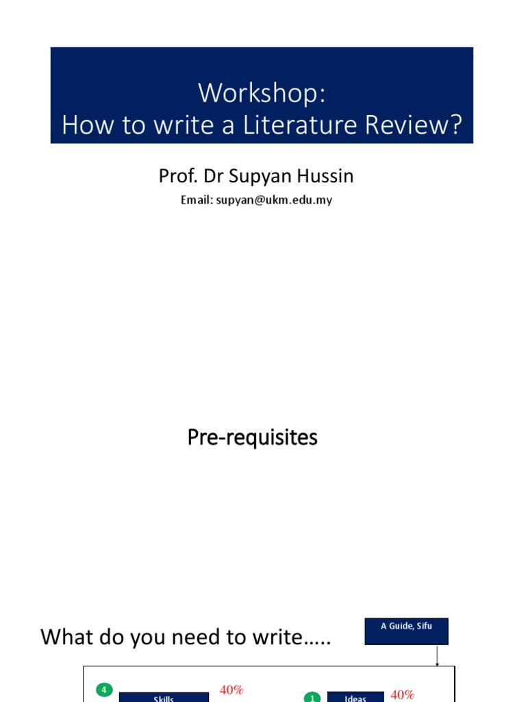 A Guide to Writing an Effective Literature Review | PDF | Conceptual ...