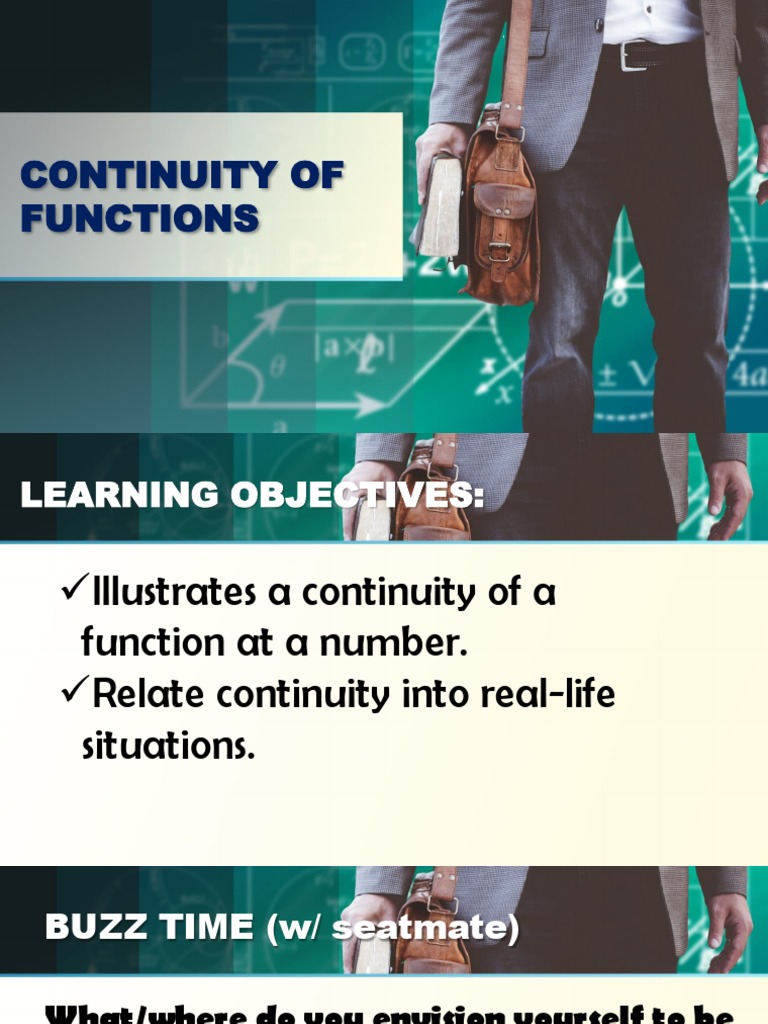 Continuity and Discontinuity in Functions | PDF | Continuous Function ...