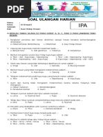 Formatif IPAS 4.1 (10 Soal) Panca Indra | PDF | Karier & Perkembangan | Seni & Disiplin Bahasa