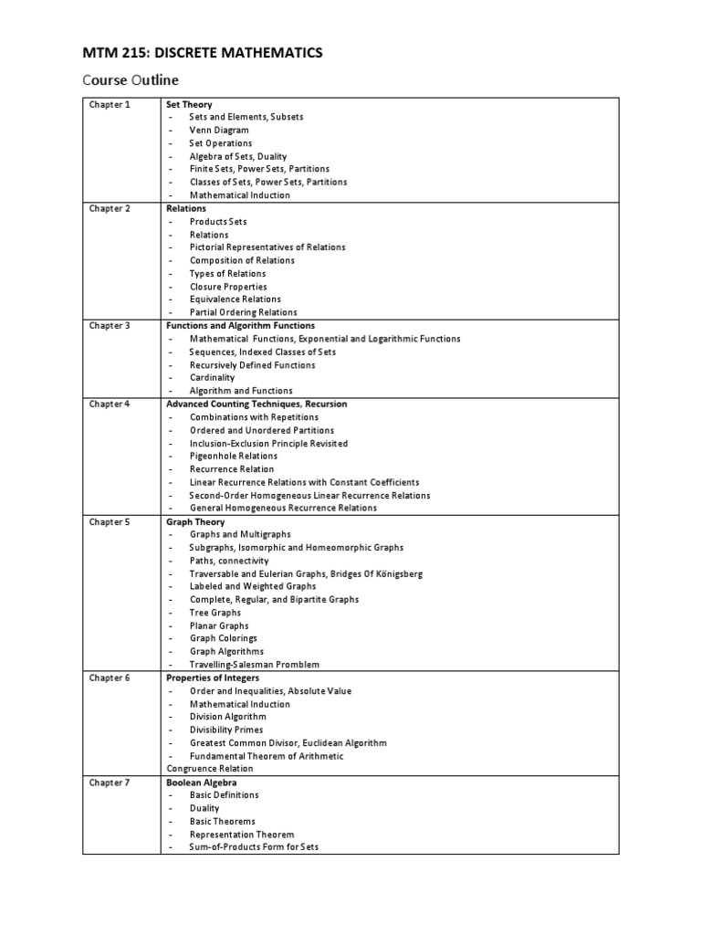 Discrete Math | PDF | Set (Mathematics) | Function (Mathematics)