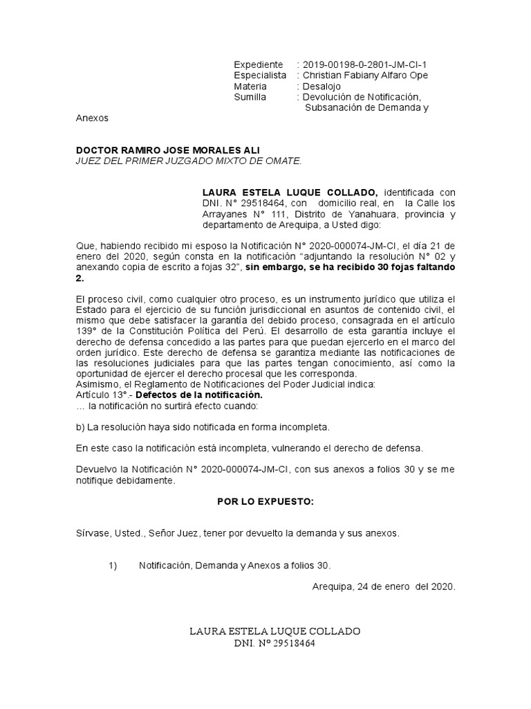 Devolucion de Cedulas | PDF | Demanda judicial | Justicia