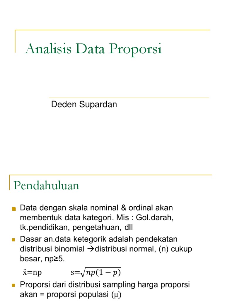 An - Data Proporsi | PDF | Sains & Matematika