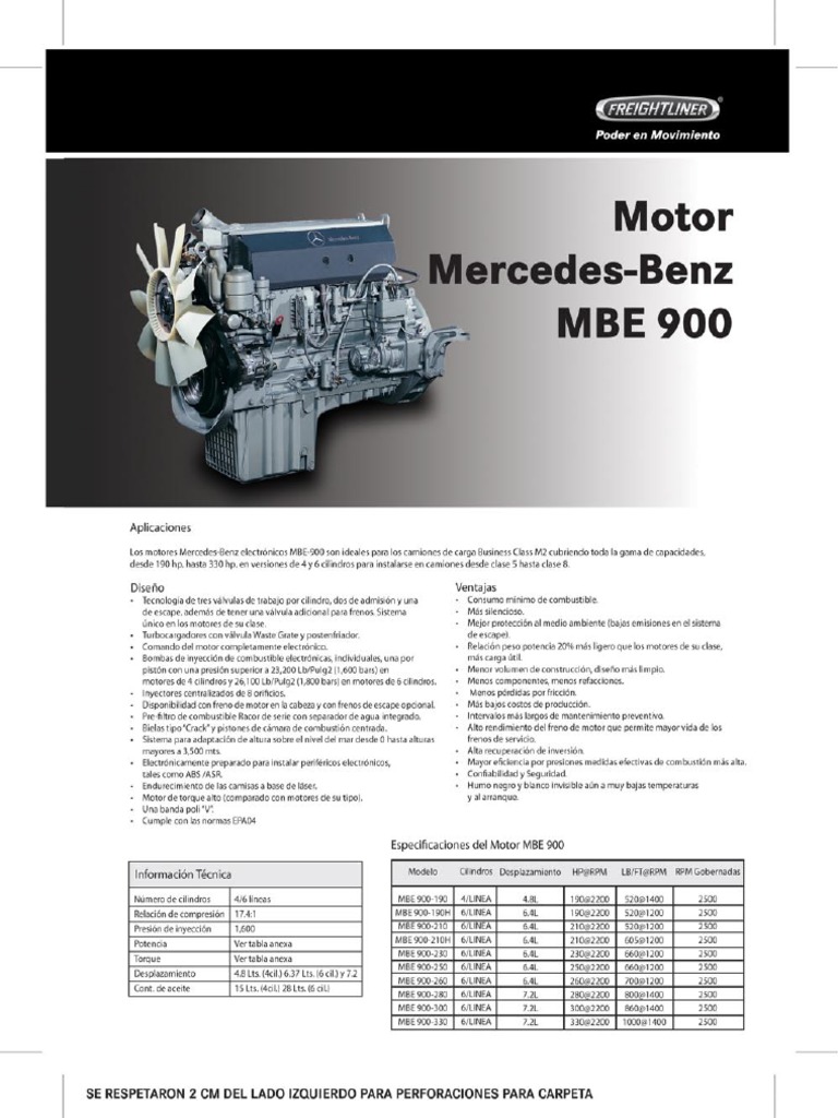 Ficha Catalogo MB 900 PDF | PDF