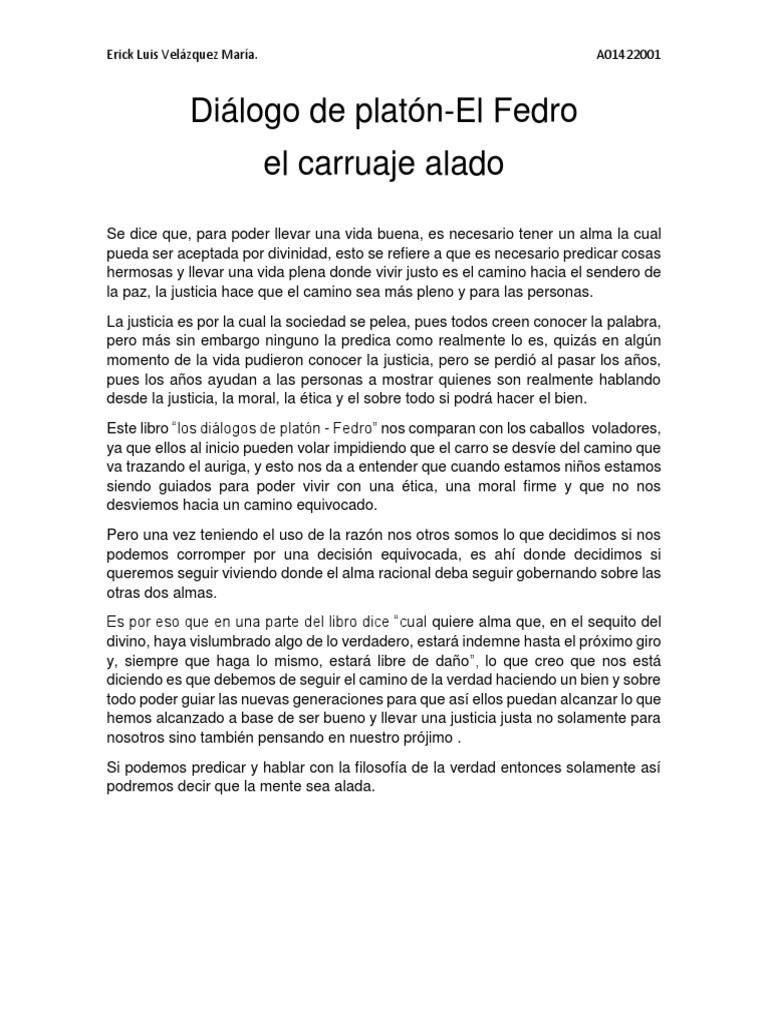 Diálogos de Platón Fredo | PDF | Filosofía | Relaciones personales ...