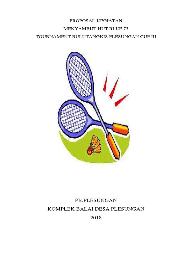 Proposal Kegiatan Badminton | PDF