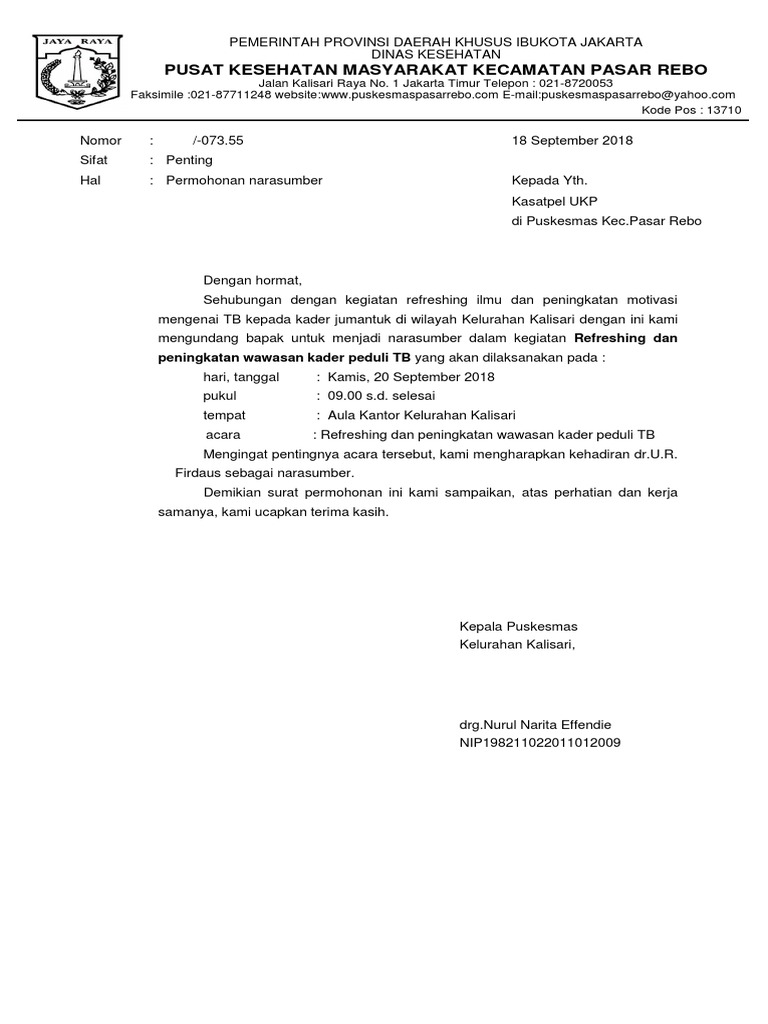 Undangan Narsum | PDF