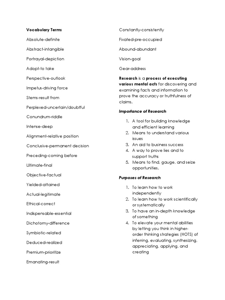Practical Research Reviewer 2nd Sem | PDF
