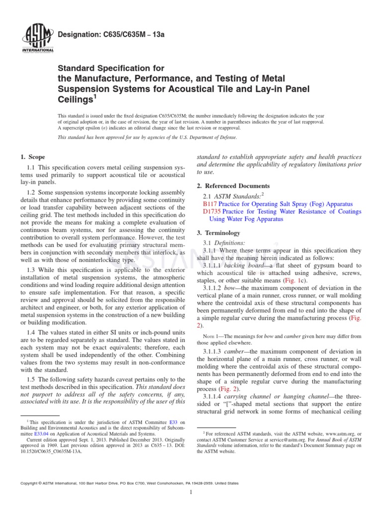 C 635 - C 635M - 13a | PDF