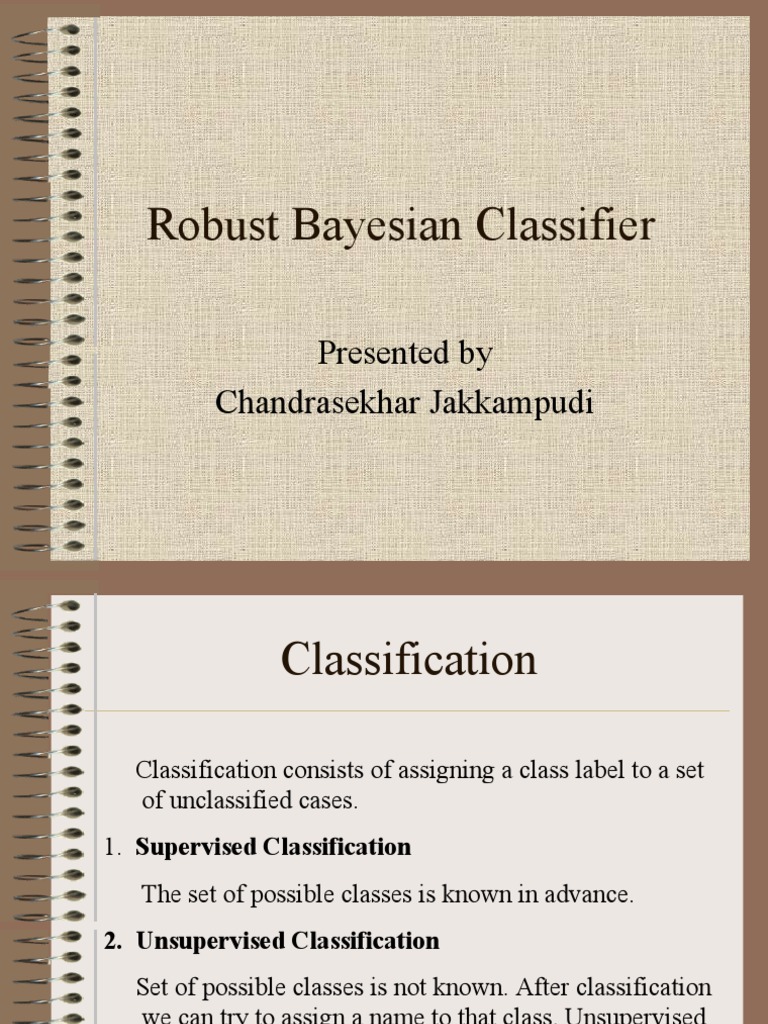 Robust Bayesian Classifier: An Approach to Classifying Data with ...