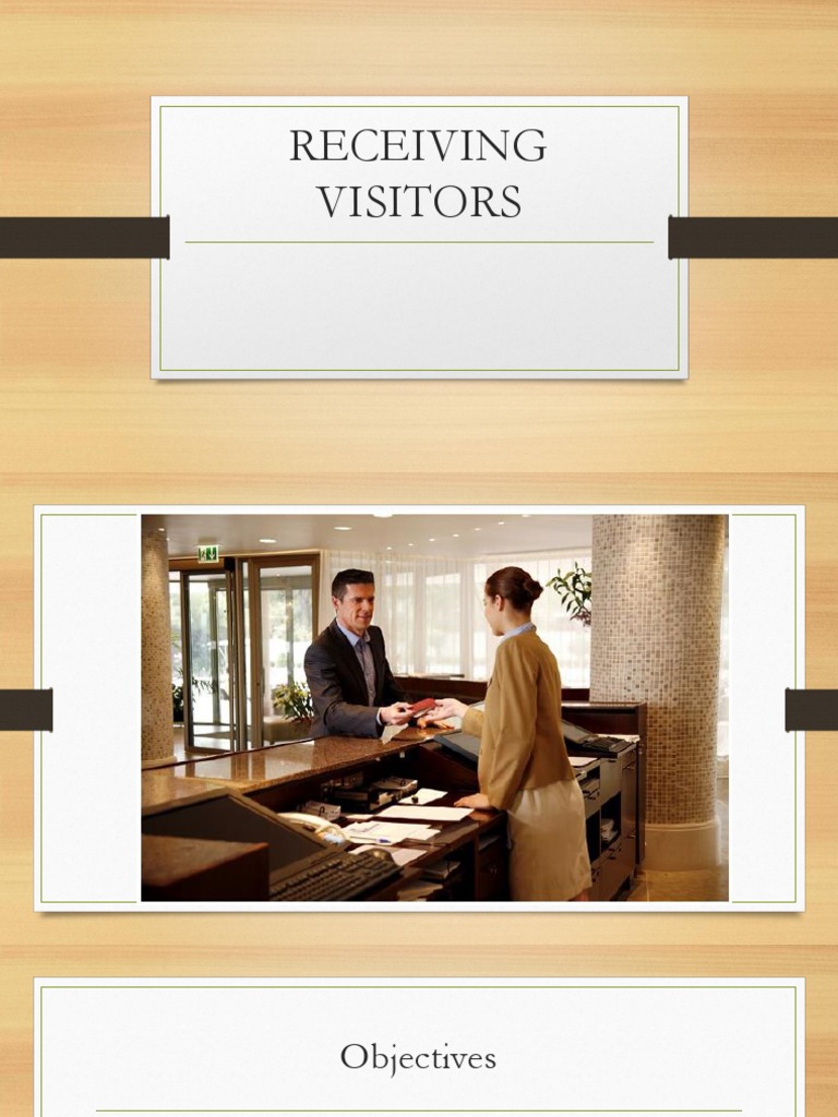 Receiving Visitors | PDF | Career & Growth | Home & Garden