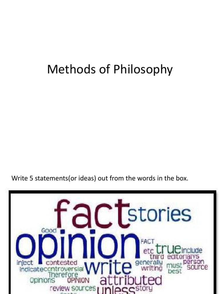 Methods of Philosophy | PDF