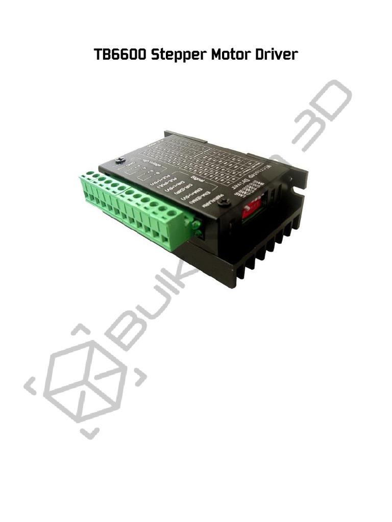TB6600 Stepper Motor Driver BM3D v1.1 | PDF