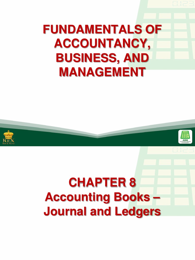 8 Accounting Books Journal and Ledgers | PDF