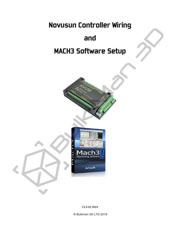 Novusun Controller Wiring and MACH3 Software Setup | PDF