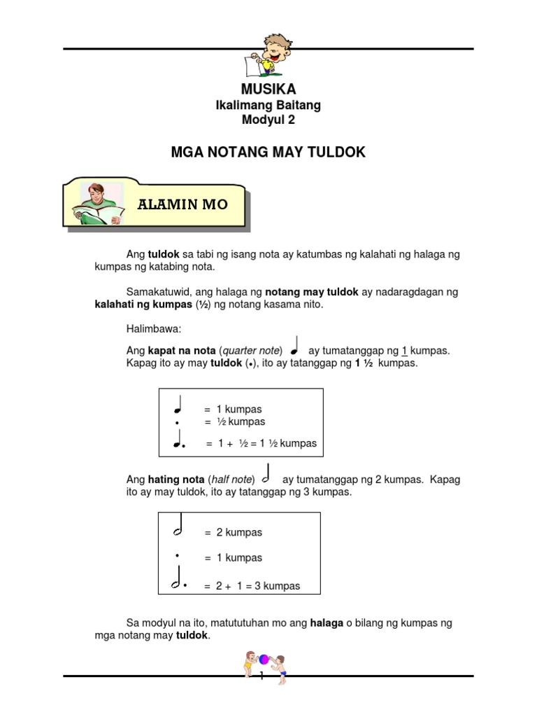 2 Mga Notang May Tuldok Done | PDF