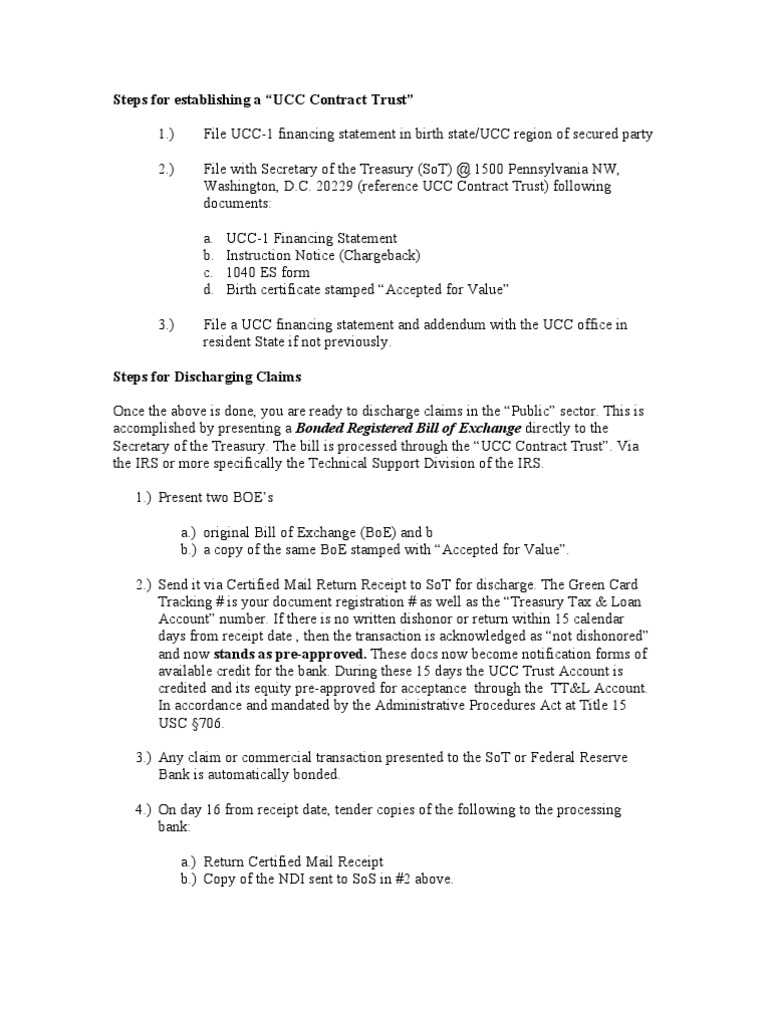 Steps For Secured Party | PDF | Uniform Commercial Code | Debits And ...